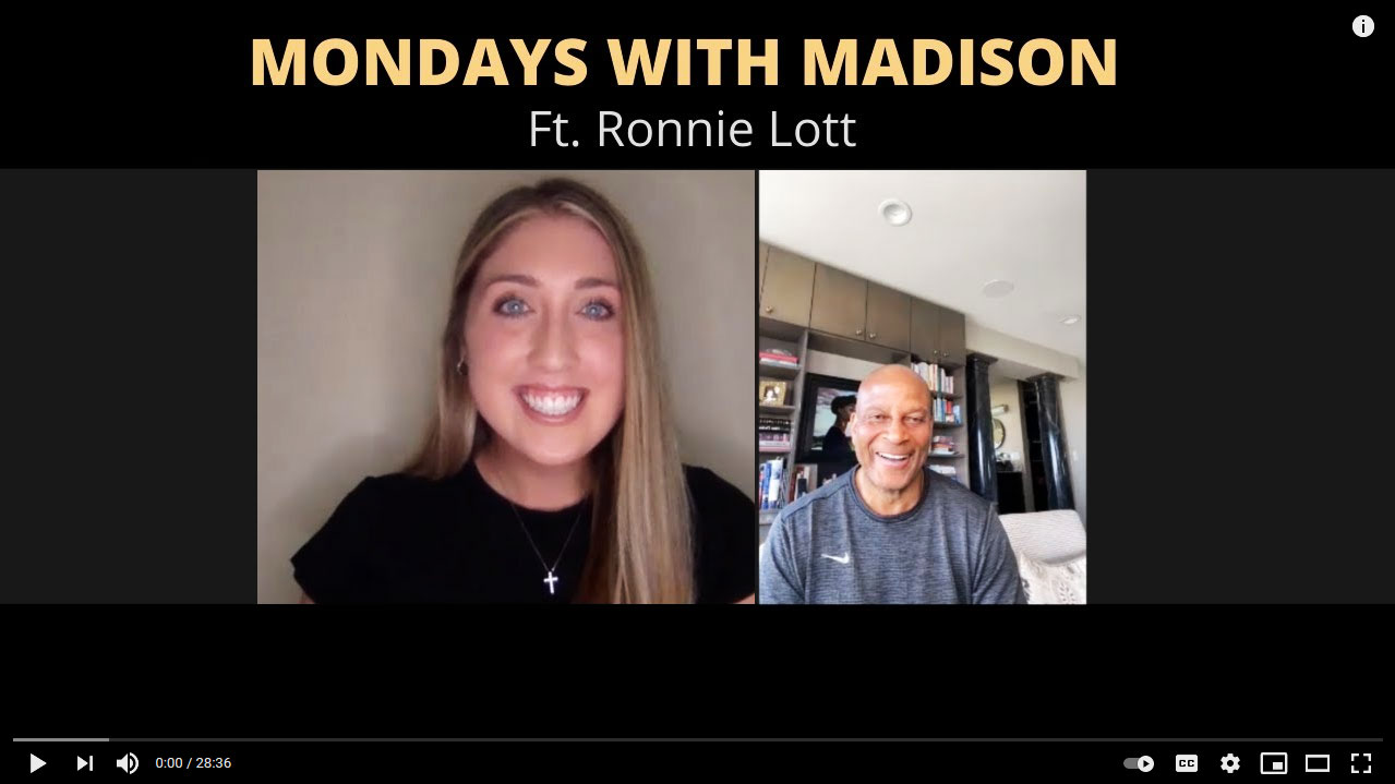 Monday's with Madison Featuring Hall of Famer, Ronnie Lott - Lott ...